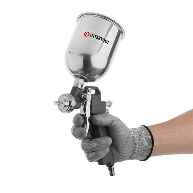 Краскопульт пульверизатор PT-0205 с верхним металевим бачком INTERTOOL: 295 грн ...