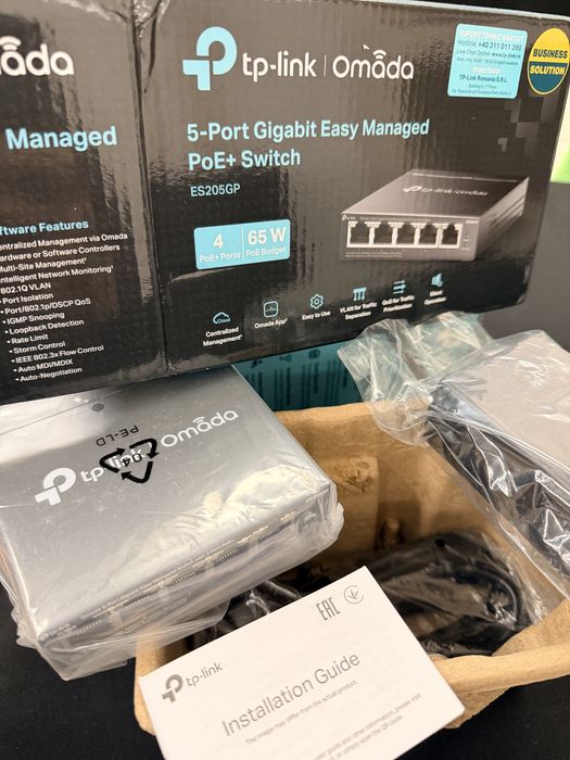 Nowy TP-Link Omada ES205G-P – 5-portowy gigabitowy switch PoE+ (65W ...