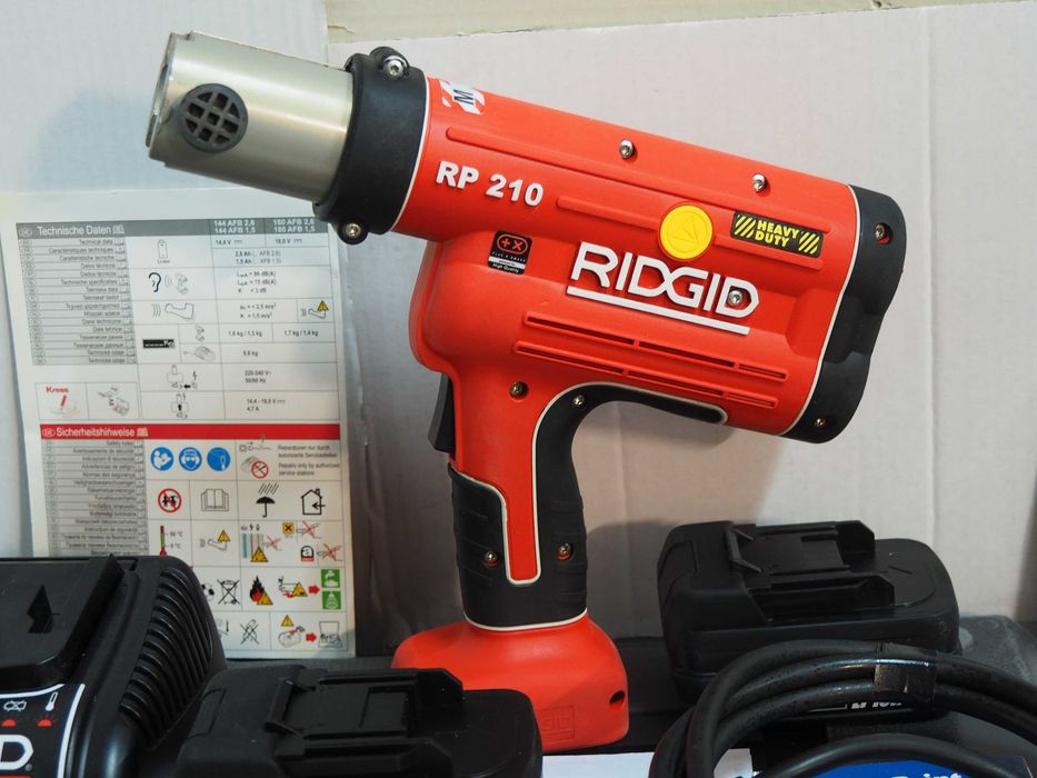 RIDGID RP 210 prasa zaciskarka MINI aku 18v adapter 230v viega Bąkówka ...