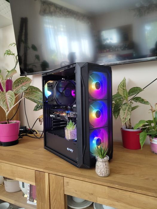 Komputer i5 6600K / RX 590 8GB / 16GB / SSD+HDD / RGB Toruń • OLX.pl