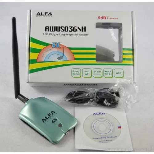 Karta WIFI USB Alfa AWUS036NH B/G/N 2000mW Kali Skawina • OLX.pl