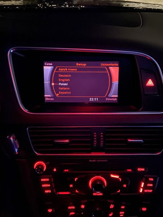 Polskie meni język audi concert mmi 2g/3g high basic rns-e mapy Pińczów ...