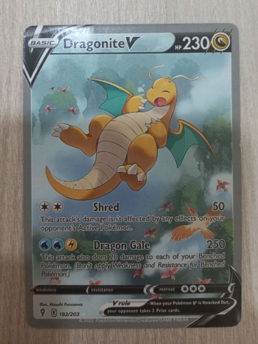 Dragonite V #192 (Pokemon Evolving Skies) Santa Luzia • OLX.pt
