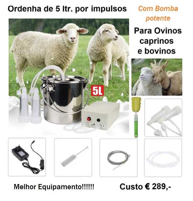 Ordenha, Maquina de tirar leite ordenha Cabras, ovelhas, vacas Penacova • OLX.pt