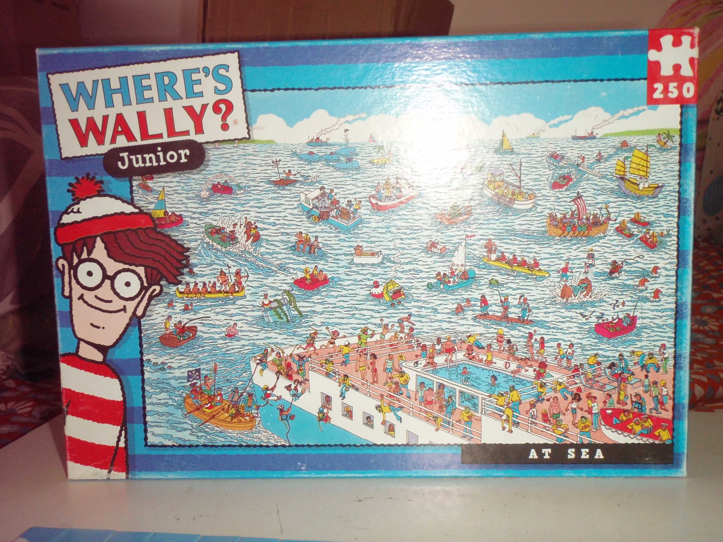 Puzzle 250 elem. Where's WALLY? - Gdzie jest Wally - NA MORZU unikat ... Puzzle 250 elem. Where's WALLY? - Gdzie jest Wally - NA MORZU unikat ...