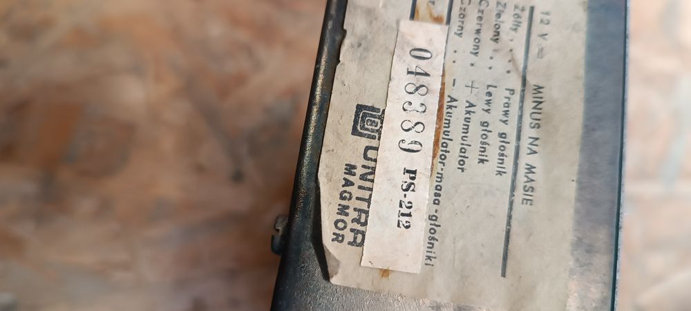 Fiat 126p magnetofon kasetowy UNITRA Magmor jak nowy Wrocław Stare ...