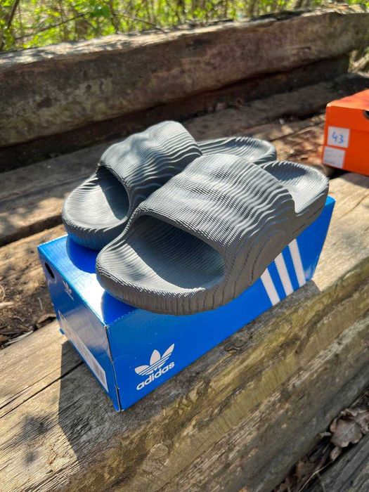 ОРИГІНАЛ! Тапки Adidas Adilette 22 Slides Grey Five 42 43 46 | HP6522 ...