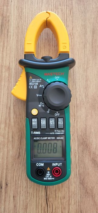 Miernik cęgowy AC DC Mastech MS2108 Inrush True RMS multimetr Łask • OLX.pl