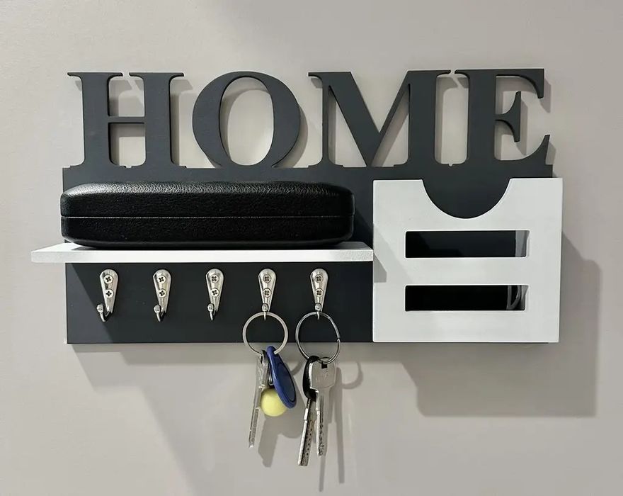 Ключниця на стіну з металевими гачками 380 грн Інші товари для дому Запоріжжя на Olx