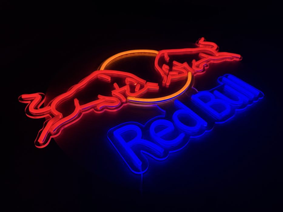 Oryginalny neon LED logo Red Bull – dekoracja/bar/pub Mikołów Centrum ...