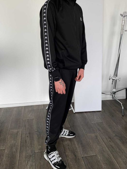 Спортивный костюм Kappa мужской весенний осенний Каппа дайвинг черный ...