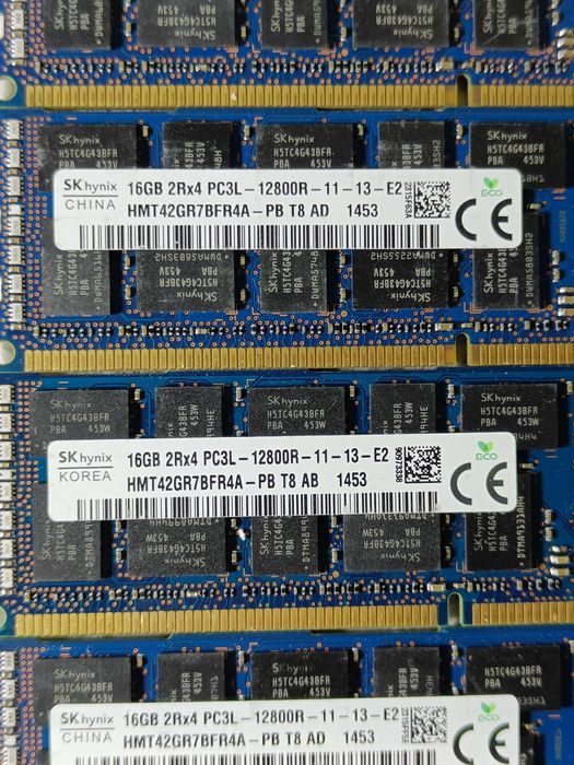 СЕРВЕРНА оперативна память Ddr3 16gb 8gb Ecc Reg Samsung Hynix 1600mhz 249 грн Комплектуючі