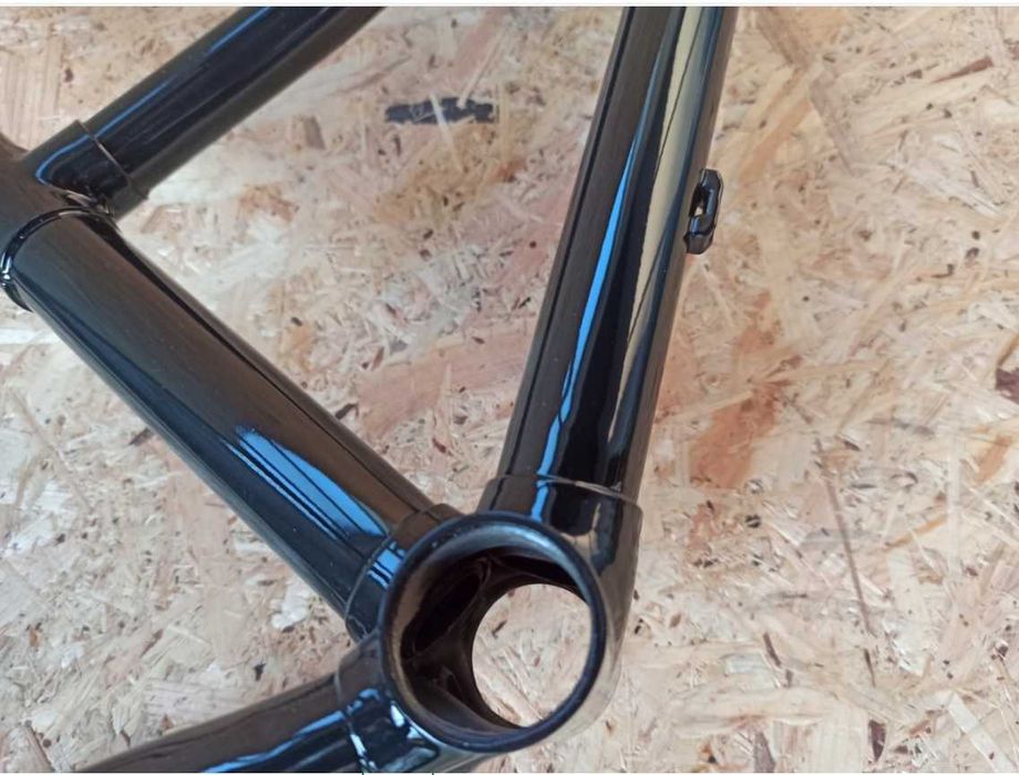 Rama rowerowa miejska + widelec rower miejski retro lux czarna damka ...