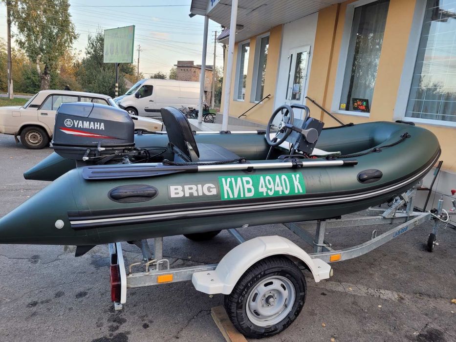 Лодка RIB Brig F 360+Yamaha 30+лафет: 3 999 $ - Моторний човен Пирятин ...