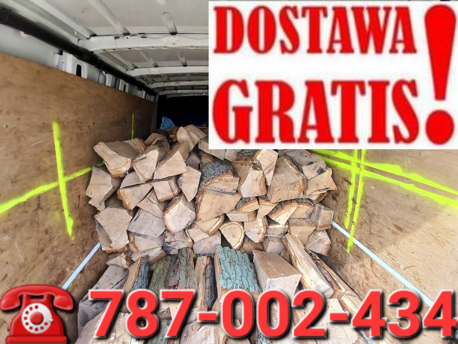 Układane drewno kominkowe opałowe Dąb Buk Wiąz Jesion Brzoza Olcha Sos Stęszew • OLX.pl