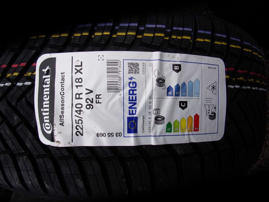 Nowe opony wielosezonowe całoroczne Continental 225/40/18 22r Łask • OLX.pl