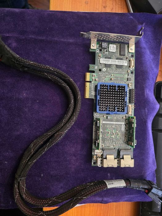 Controladora de Raid Adaptec ASR-3805/128MB SAS Mafamude E Vilar Do ...