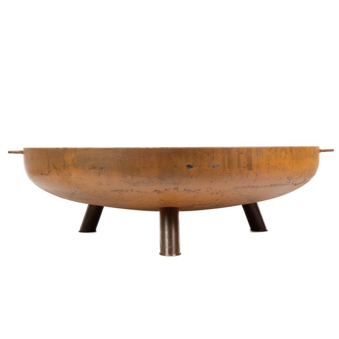 Palenisko ogrodowe Corten na nóżkach 70cm blacha 3mm grill, głębokie ...