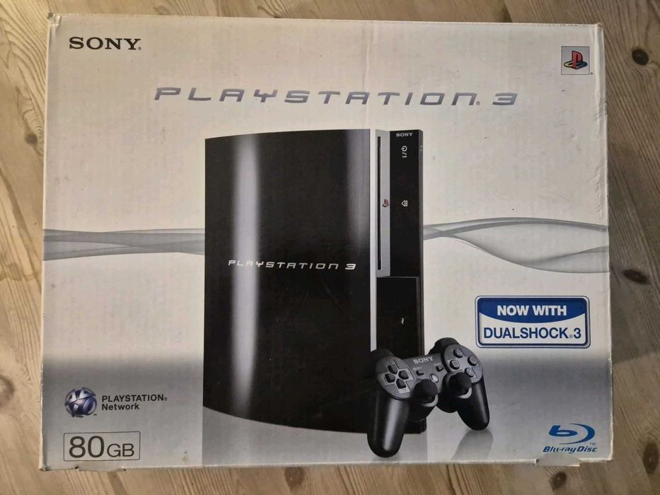 Sony PlayStation 3 PS3 fat 80gb box komplet + gry + 500gb Cieszyn • OLX.pl