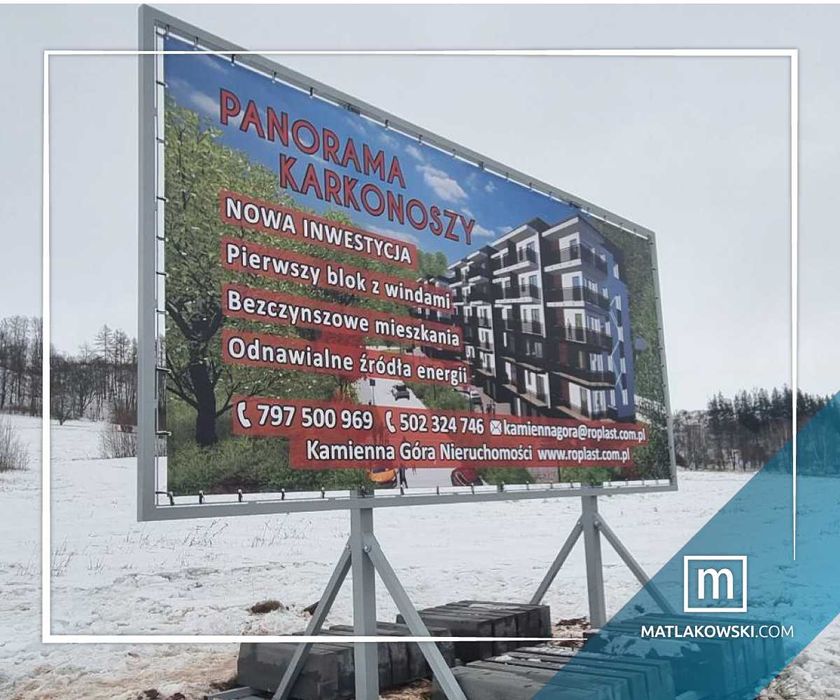 Konstrukcje pod baner - reklamę 500x240 cm mobilna Warka • OLX.pl