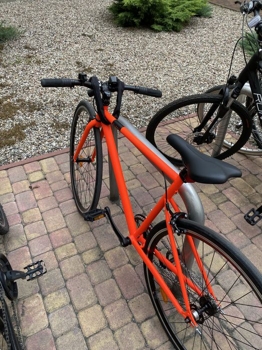 Rower miejski Elops Single Speed 500 Orange S Poznań Junikowo • OLX.pl
