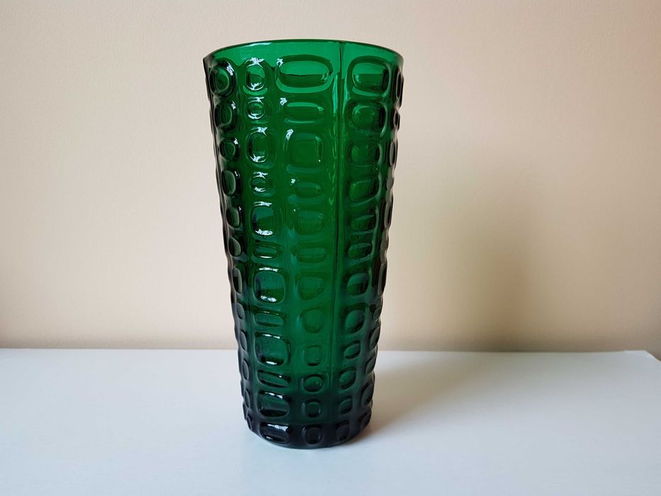 Wazon WULKAN, Ząbkowice, kolorowe szkło PRL Dąbrowa Górnicza • OLX.pl