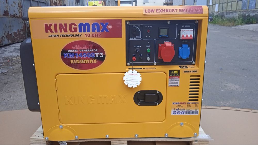 Генератор дизельний Kingmax KM14500 6,5 (5,4)кВт Электростартер: 33 000 грн. - Генератори Київ ...