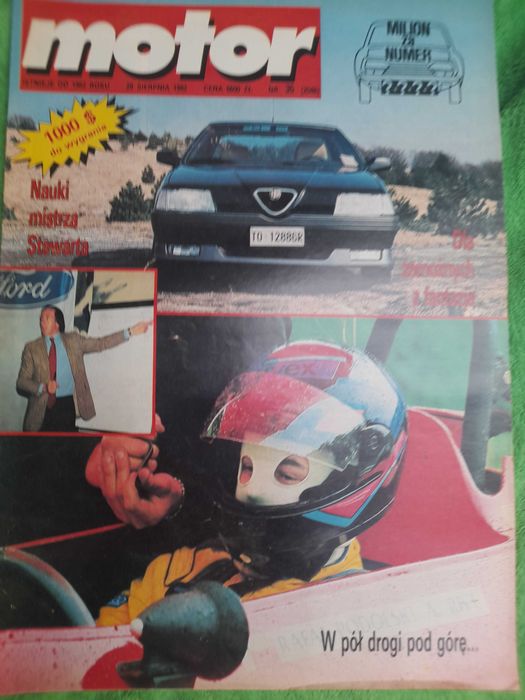 MOTOR Alfa 164 Jacky Stewart Opel Lotus Omega rok 1992 Wrocław Fabryczna • OLX.pl