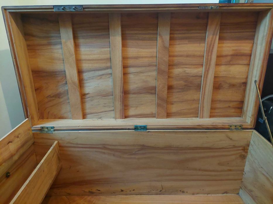 Arca de Cânfora Asiática | Madeira Maciça | 1 Fechaduras com Alarme ...