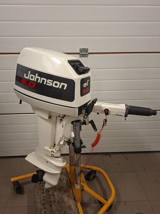 Silnik zaburtowy johnson 6hp 2T stopa S stan bardzo dobry łódka ponton ...