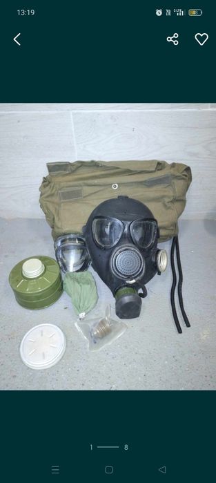 PMK-1 Maska stara gazowa przeciwgazowa wojskowa z filtrem komplet Stężyca • OLX.pl