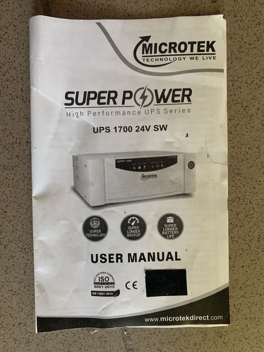 ИБП с правильной синусоидой Microtek Super Power SW1700/24V (1275W: 7 ...
