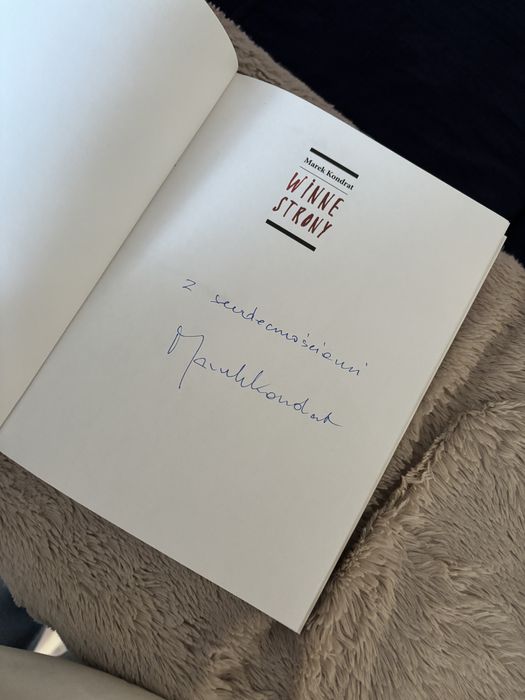 Książka marek kondrat winne strony z autografem Piła • OLX.pl