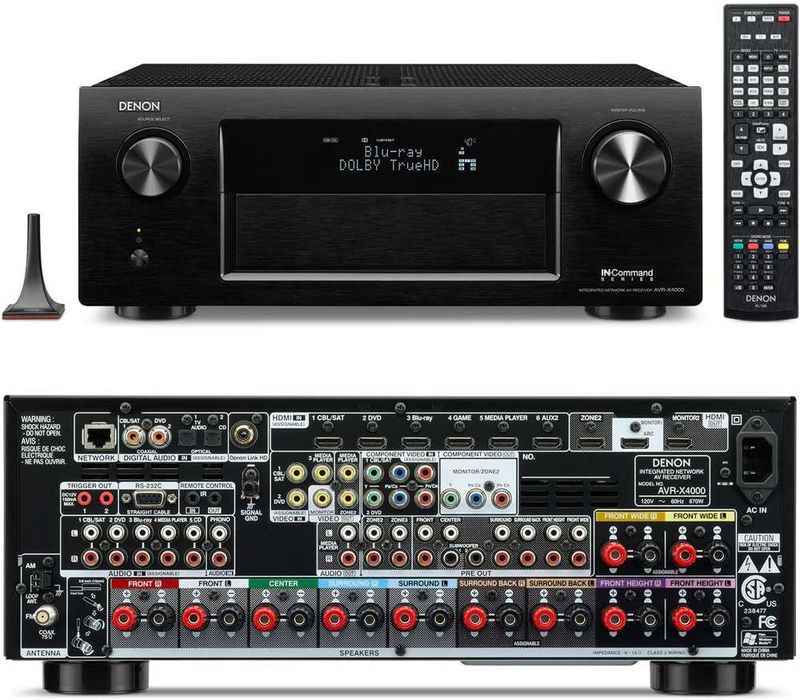 Amplituner kina domowego Denon AVR-X4000 Kraków Łagiewniki-Borek ...