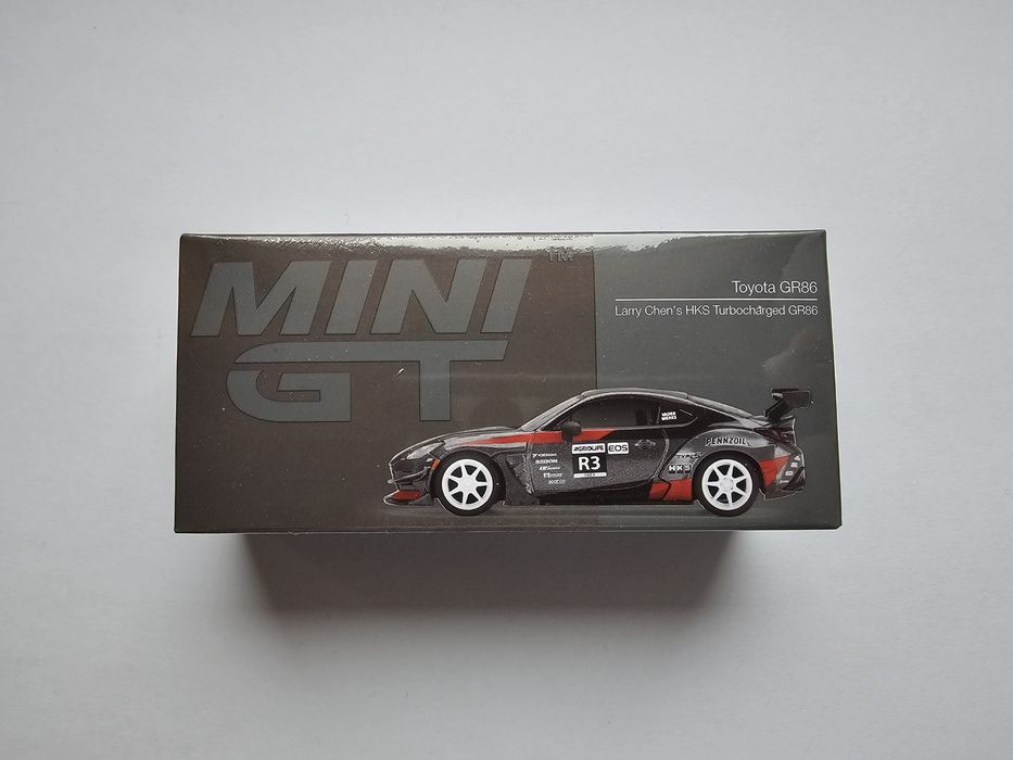 Mini GT Toyota GR86 Larry Chen HKS model 1:64 autko Oborniki • OLX.pl