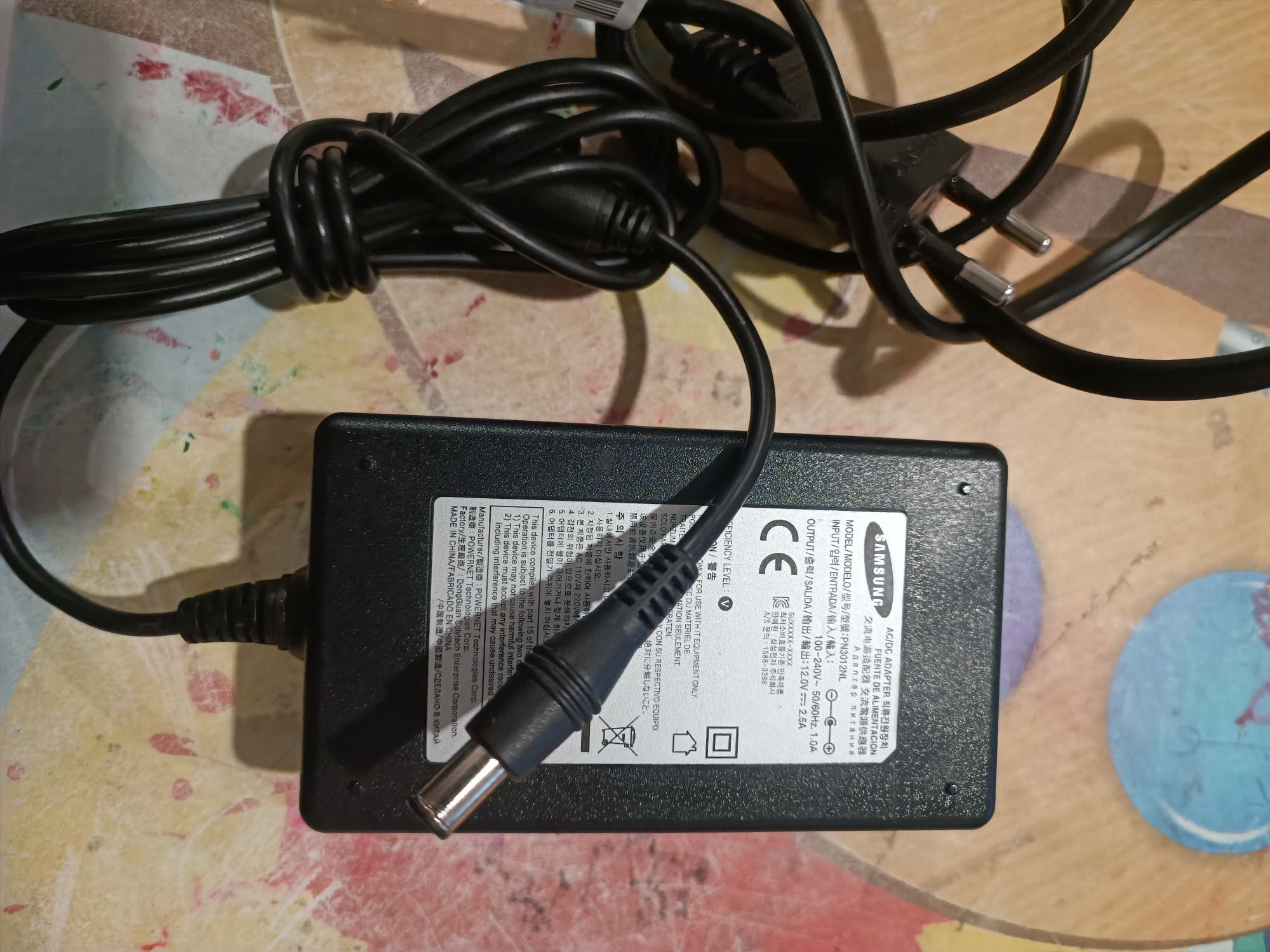 Oryginalny zasilacz Samsung 12V 2,5A wtyk 6,5x4,3mm+pin Warszawa ... Oryginalny zasilacz Samsung 12V 2,5A wtyk 6,5x4,3mm+pin Warszawa ...