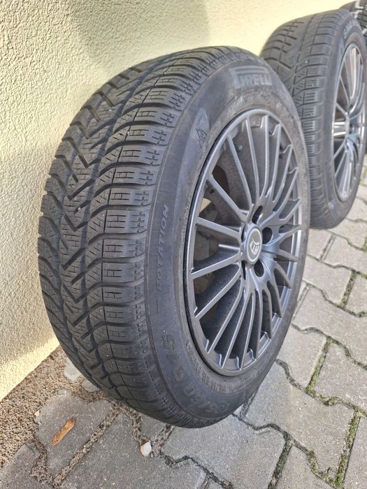 Felgi ATT R15 5x100 + opony zimowe Pirelli Snow Control 185/60/R15 ...