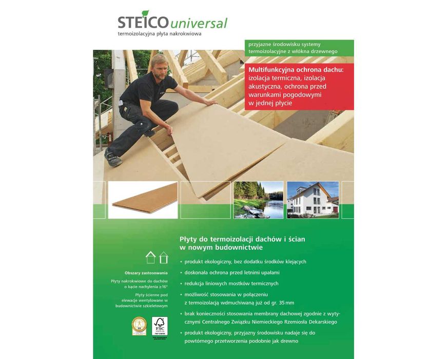 Steico Universal Dry - płyta nakrokwiowa z włókna drzewnego 35mm ...