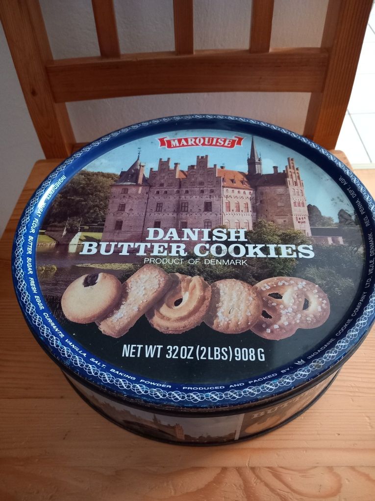 Metalowa puszka Danish Butter Cookies. Strzebiń • OLX.pl