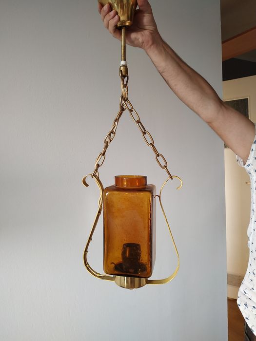 Lampa żyrandol.PRL Sluczan Orkusz Wrocław Stare Miasto • OLX.pl