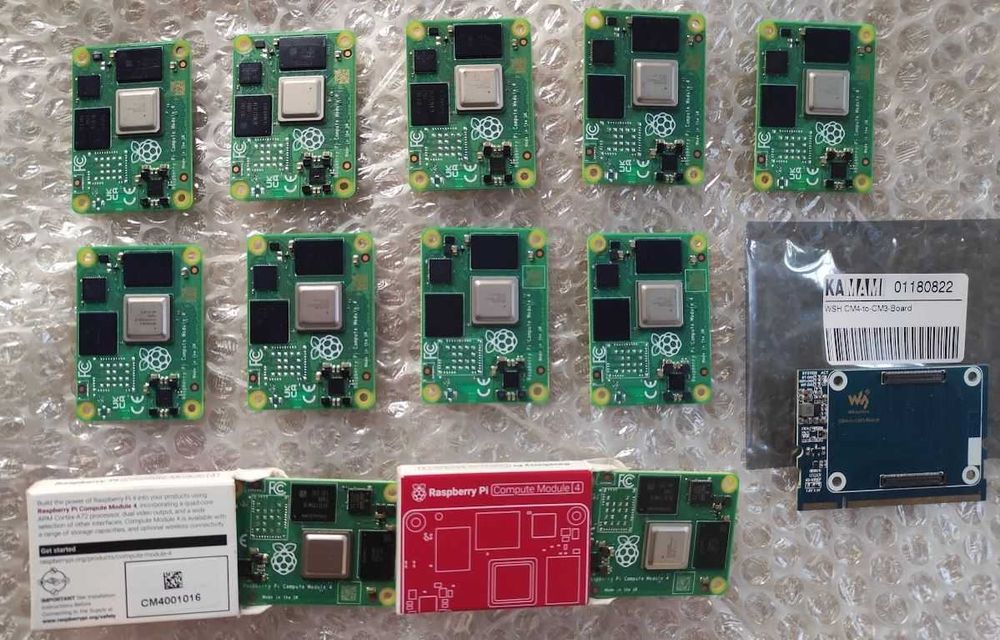11 x Raspberry Pi Compute Module 4 (CM4) + adapter CM4 do CM3 Gdańsk Oliwa • OLX.pl