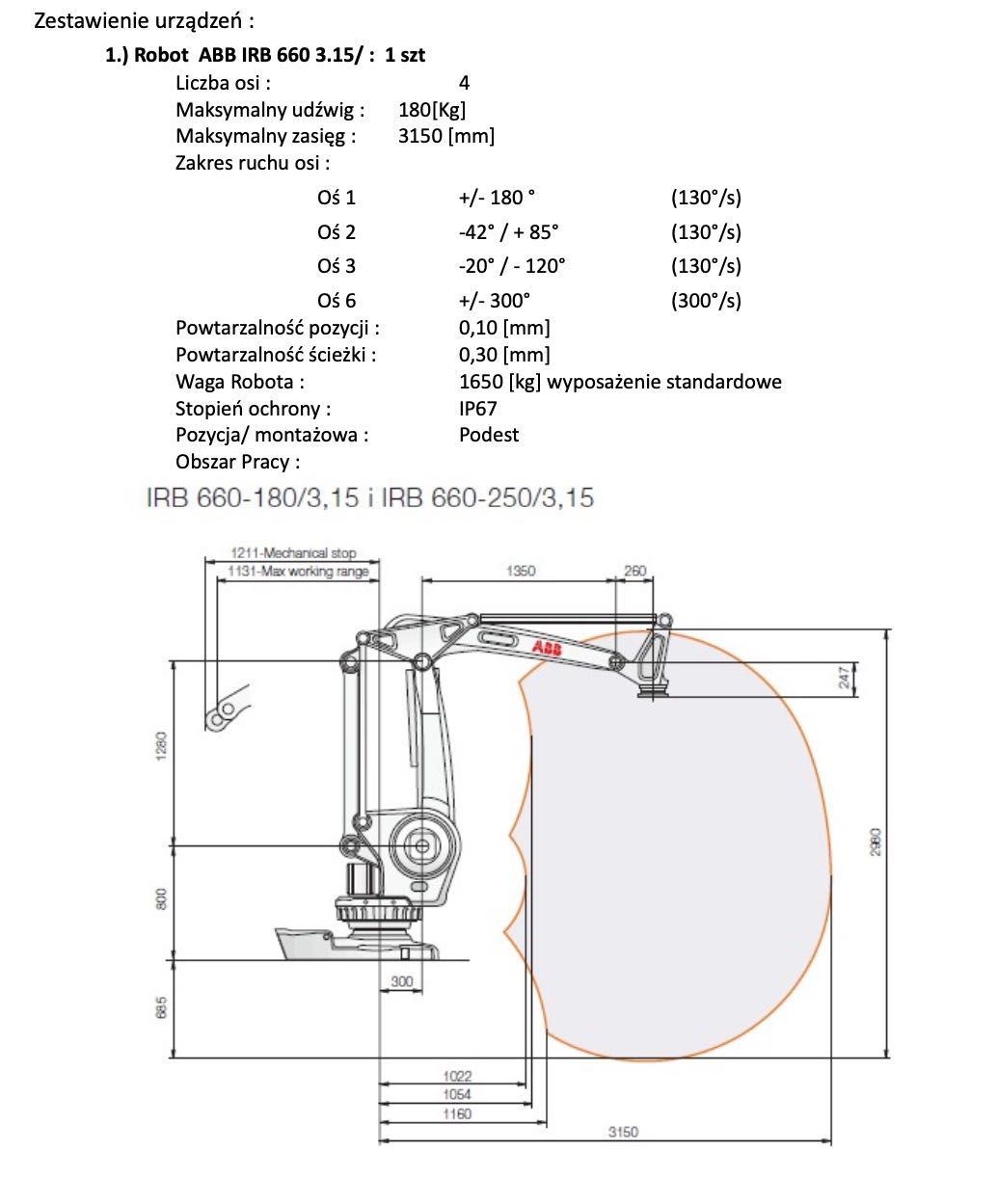 Robot do paletyzacji ABB IRB 660 Kozienice • OLX.pl Robot do paletyzacji ABB IRB 660 Kozienice • OLX.pl