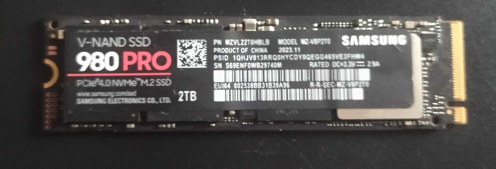 Samsung 980 Pro 2Tb m2 SSD ( на гарантії ): 5 000 грн. - Комплектуючі ...
