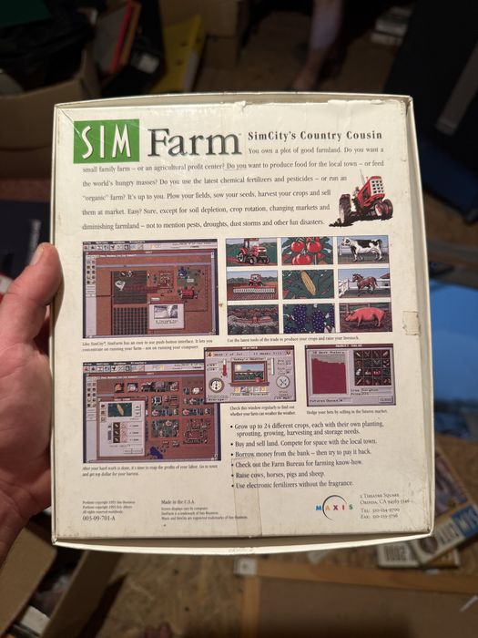 HIT Retro! SIM Farm - Oryginalne Pudełko PC - Stan Idealny! Złotokłos ...