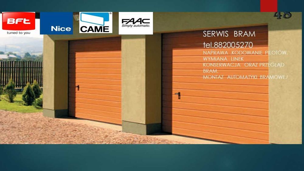 Serwis,montaż, naprawa bram garażowych posesyjnych Kraków Podgórze • OLX.pl