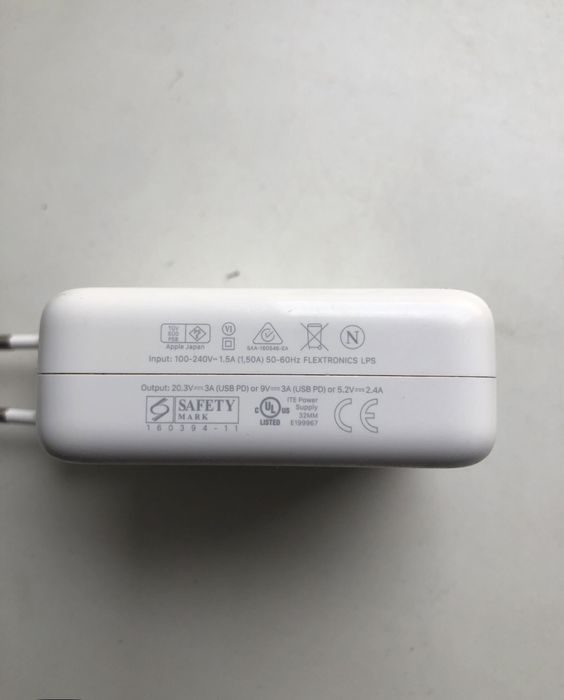 Power Adapter Apple 61w ORIGINAL + 2 провода: 1 499 грн. - Зарядні ...