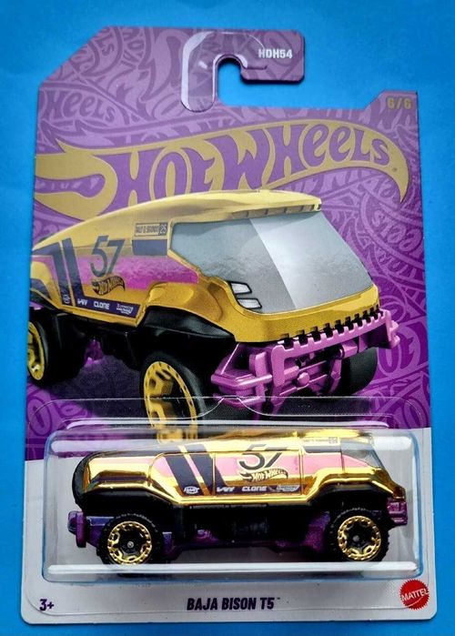 Hot Wheels Baja Bison T5 Chase 6/6 57th Anniversary Pearl&Chrome ...