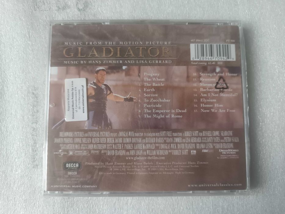 Muzyka z filmu Gladiator - Lisa Gerrard i Hans Zimmer Wysoka Głogowska ...