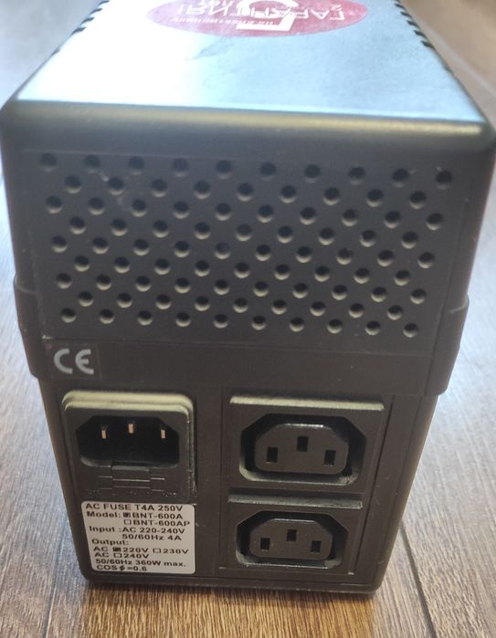 UPS POWERCOM BNT-600A / BNT-600AP + мережевий фільтр (5 розеток): 800 ...