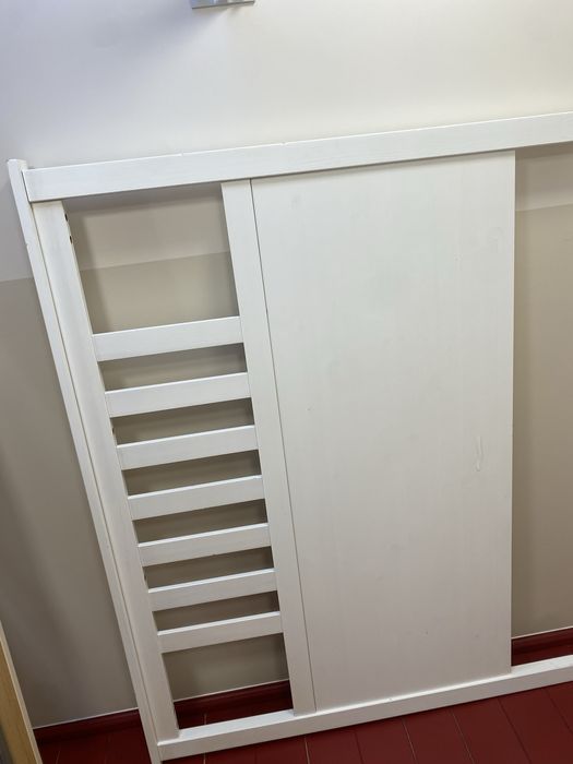 Rama łóżka Hemnes Ikea 140 x 200 biała bejca Gdańsk Śródmieście • OLX.pl